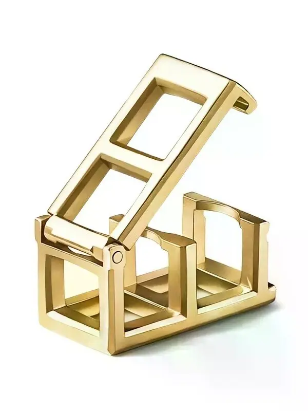 Shihara Node Double Square Clasp - Gold