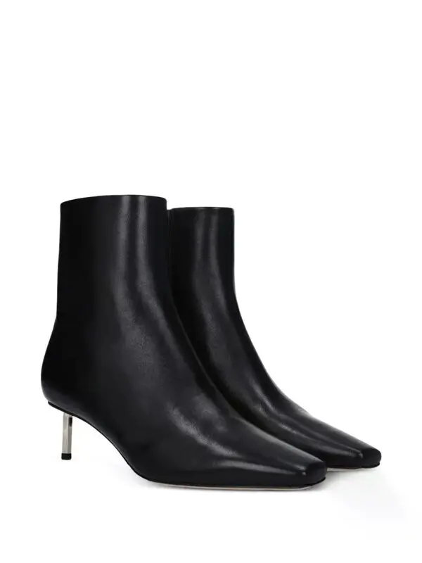 Off-White Geometric-heel Pointed-toe Ankle Boots