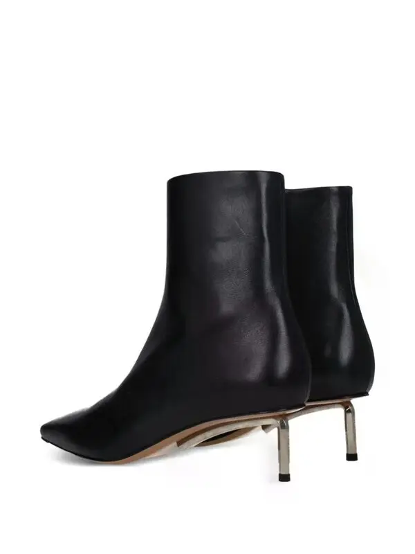 Off-White Geometric-heel Pointed-toe Ankle Boots