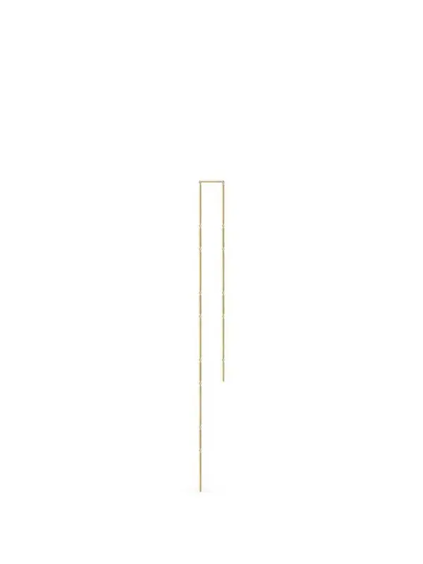 Shihara Construction Lines Chain-link Earring - Gold