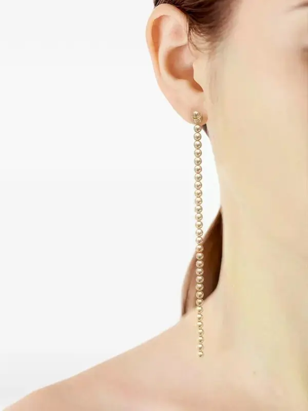 Shihara Node Circle Stud Earring - Gold