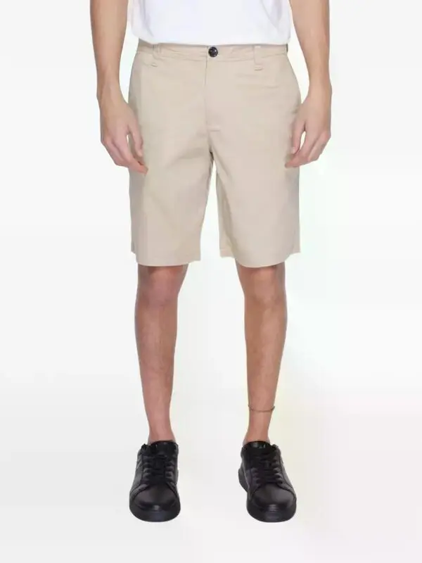 Armani Exchange Logo-detail Chino Shorts - Neutrals