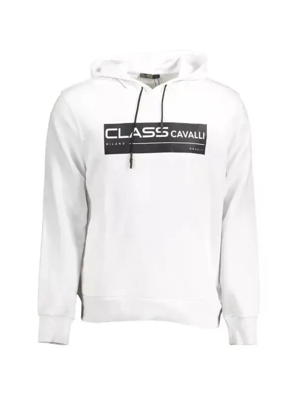 Roberto Cavalli Logo-print Hoodie - White