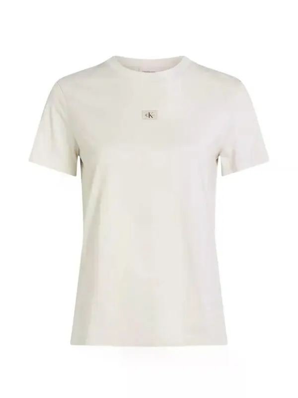 Calvin Klein Logo-patch T-shirt - Neutrals