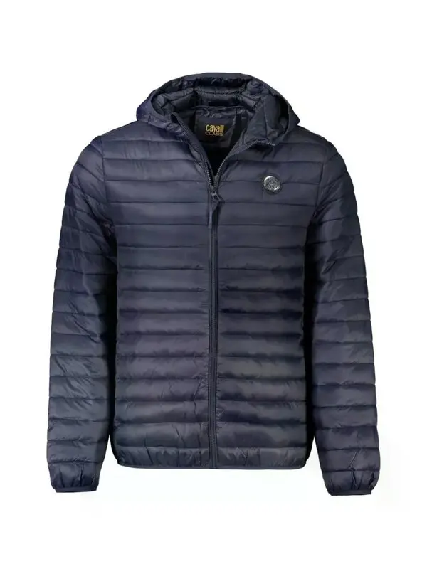 Roberto Cavalli Hooded Padded Jacket - Blue
