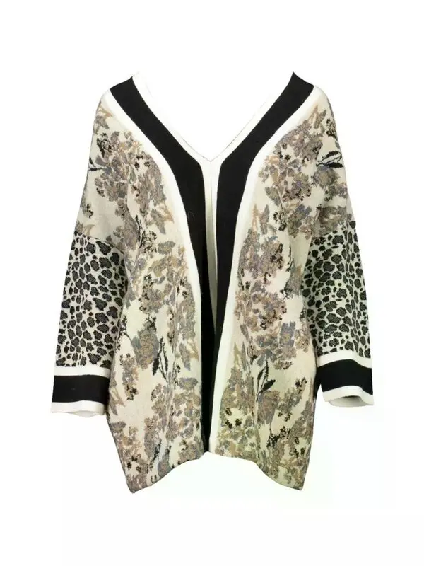 BLUGIRL Floral And Animal-print Sweater