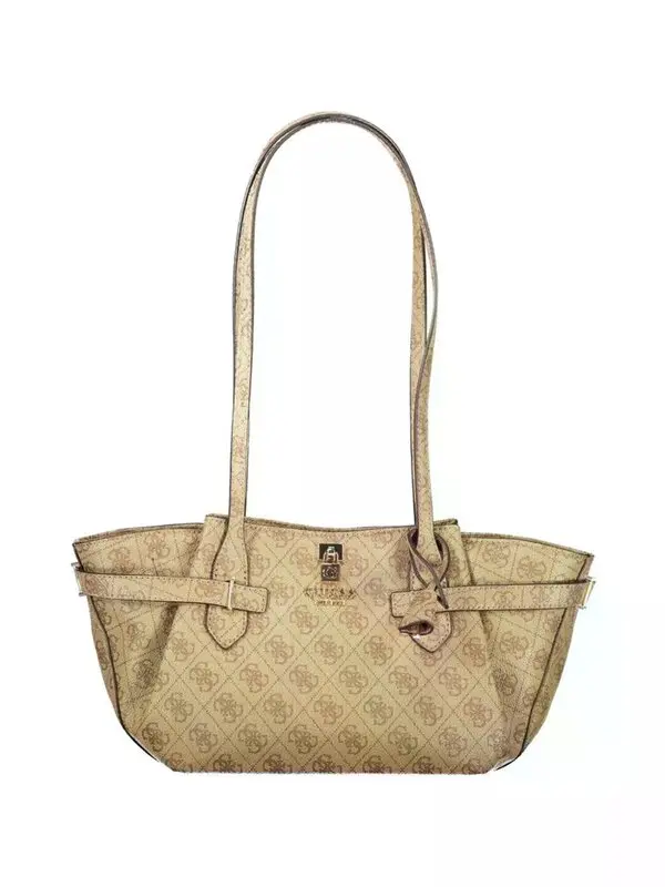 Guess Logo Shoulder Bag - Neutrals