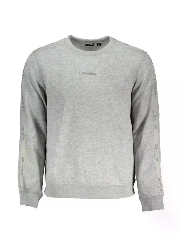 Calvin Klein Logo-embroidered Sweatshirt - Grey