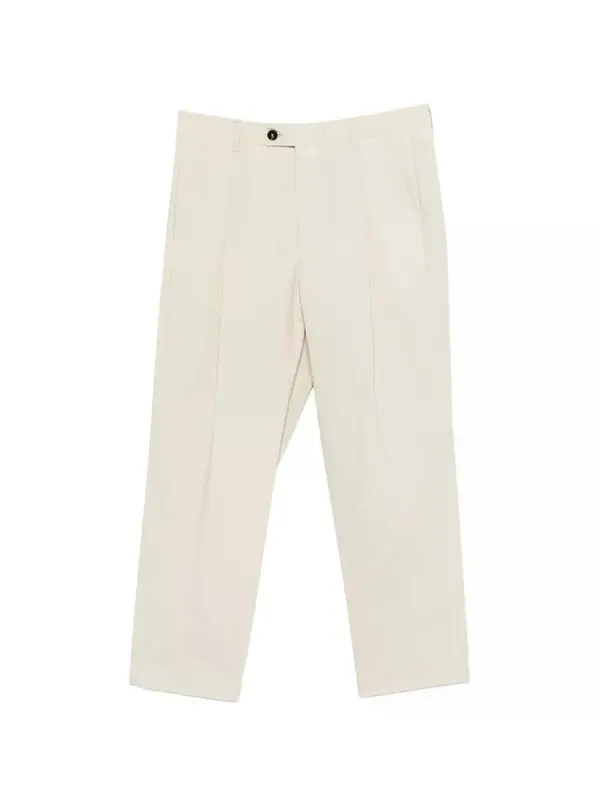 BE ABLE Pressed-crease Trousers - Neutrals