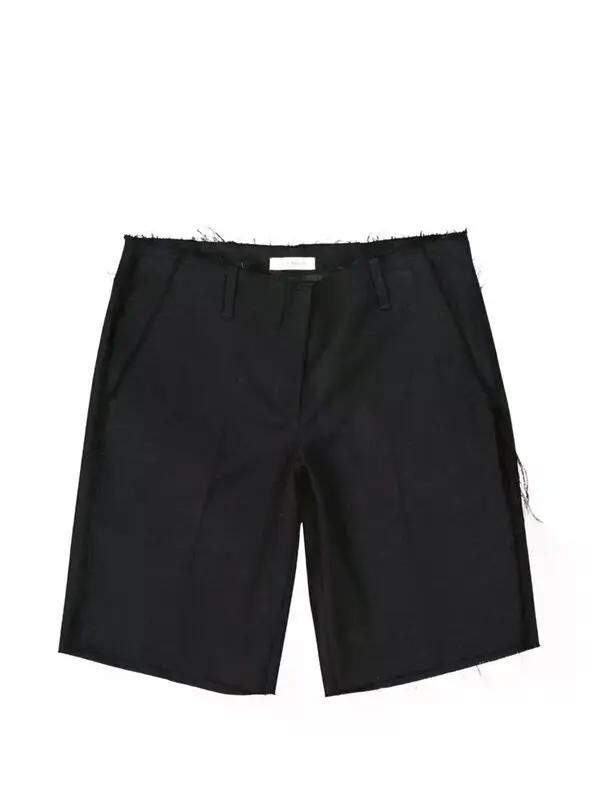 DONDUP Frayed-edge Shorts - Black