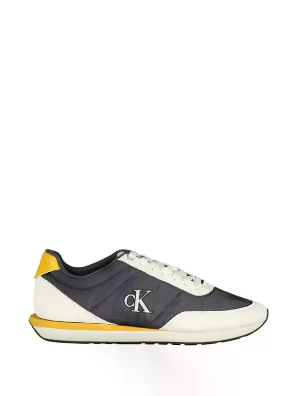 Calvin Klein Panelled Logo-patch Sneakers - Blue