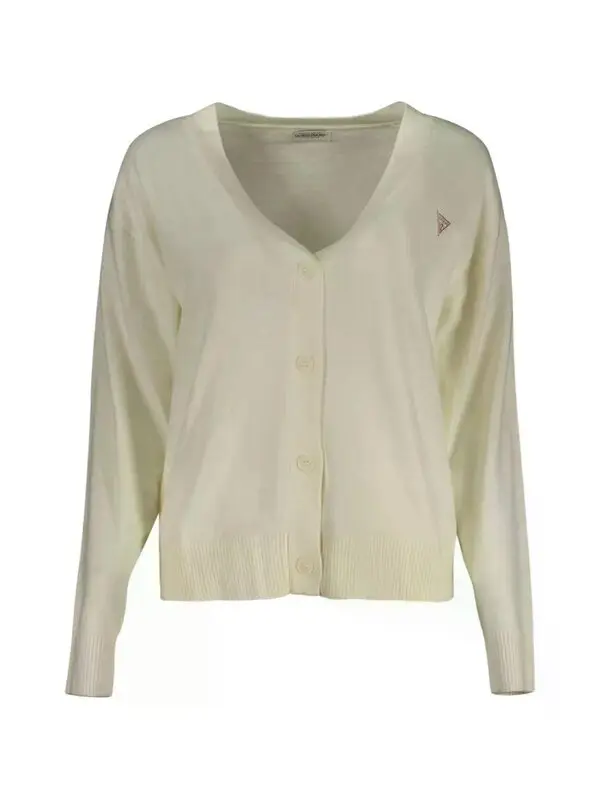 Guess V-neck Button-up Cardigan - Neutrals