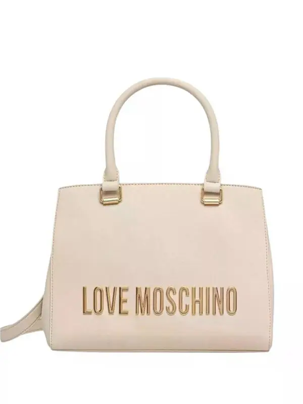 Moschino Logo-lettering Tote Bag - Neutrals