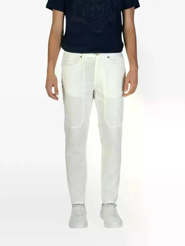 JECKERSON Logo-patch Pocket Trousers - White