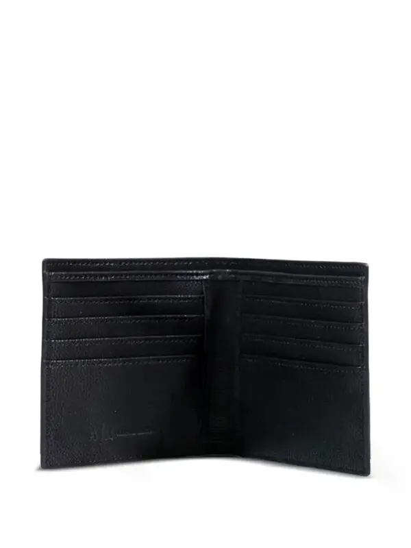 Armani Exchange Pebbled-texture Bifold Wallet