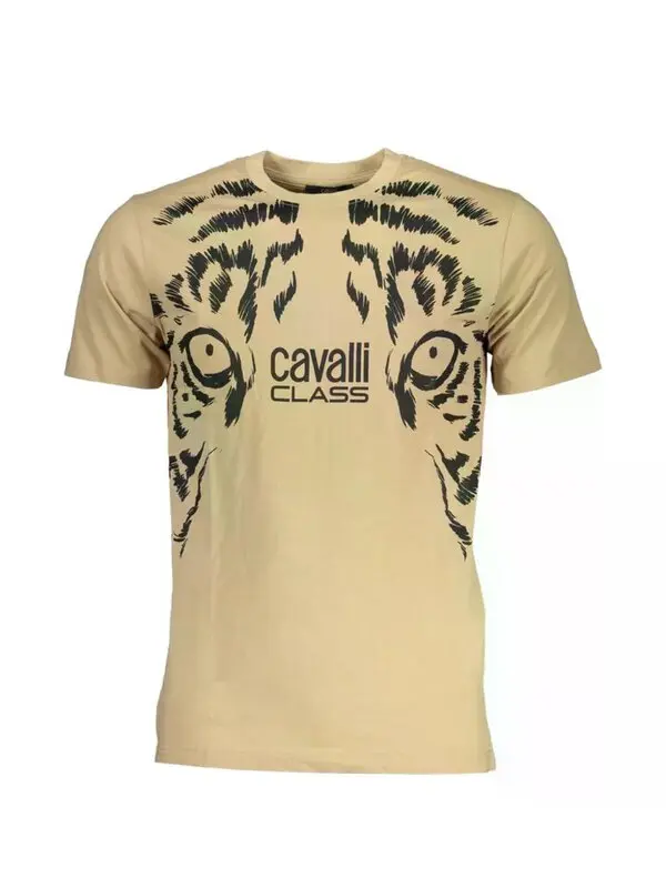 Roberto Cavalli Tiger-print T-shirt - Neutrals