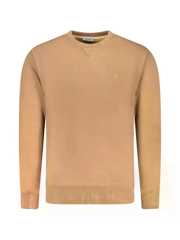 COVERI MOVING Logo-embroidered Sweatshirt - Neutrals