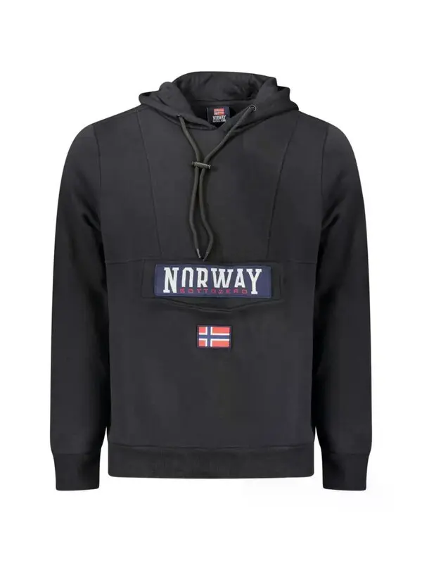 NORWAY 1963 Logo-patch Flap-pocket Hoodie