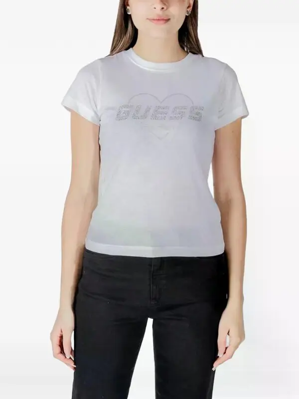 Guess Embellished T-shirt - White