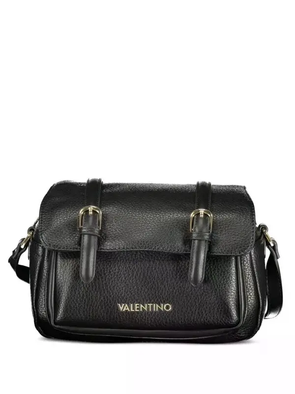 MARIO VALENTINO Pebbled Buckle-strap Crossbody Bag