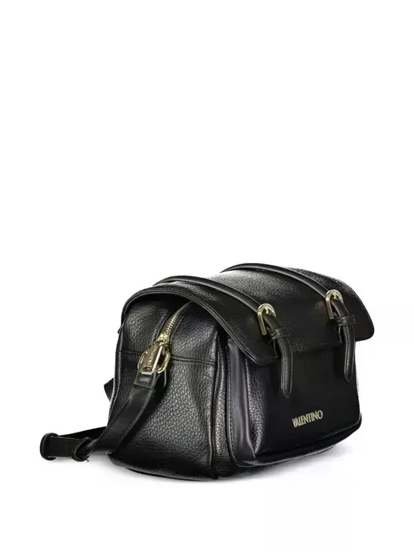 MARIO VALENTINO Pebbled Buckle-strap Crossbody Bag
