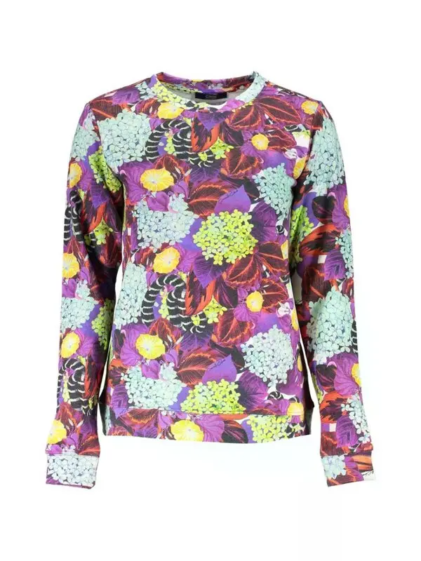 Roberto Cavalli Floral-print Sweater - Purple