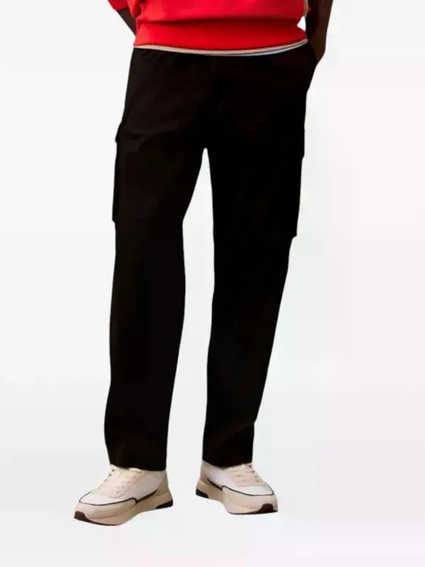 Calvin Klein Elasticated-waist Cargo Pants - Black