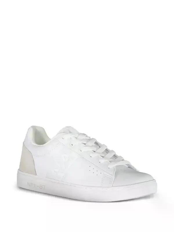 NAPAPIJRI Suede-panelled Leather Sneakers