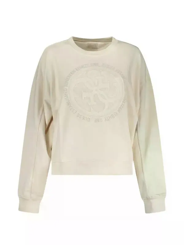Guess Logo-embroidered Sweatshirt - Neutrals