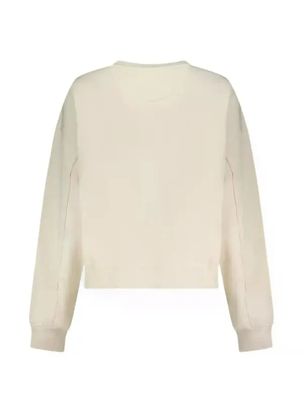 Guess Logo-embroidered Sweatshirt - Neutrals
