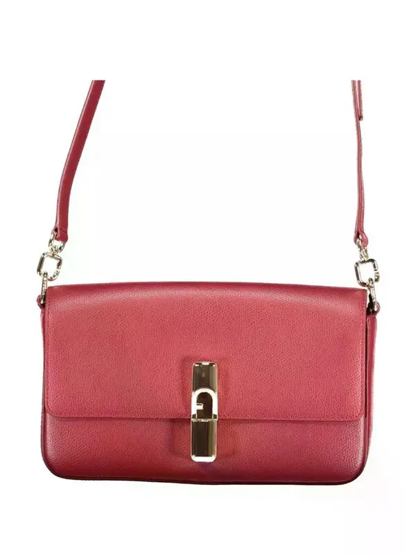 Furla Iride Grained Leather Crossbody Bag - Red