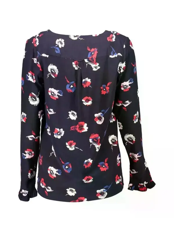 Gant Floral-print Ruffled Blouse