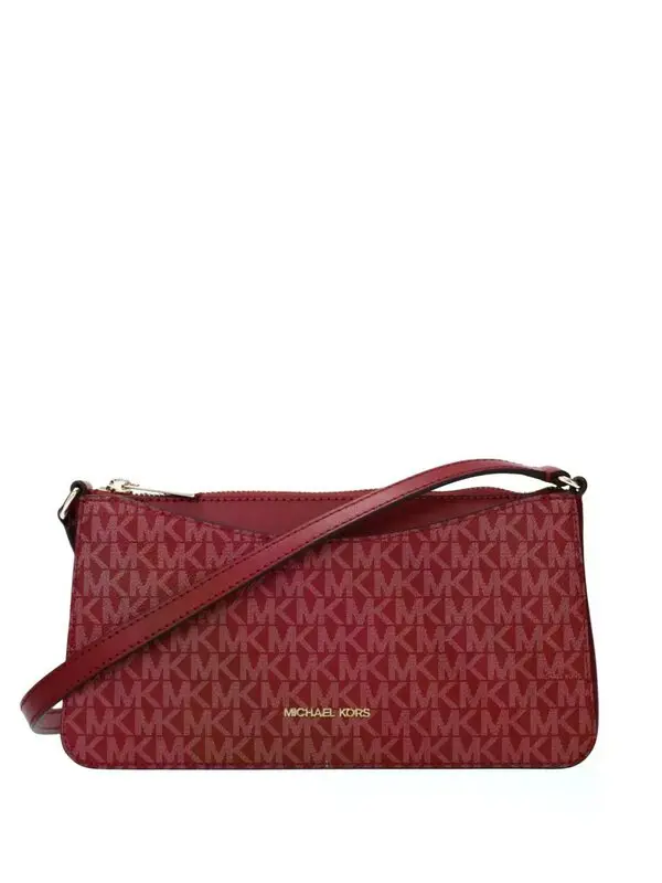Michael Kors Monogram Pattern Shoulder Bag - Red