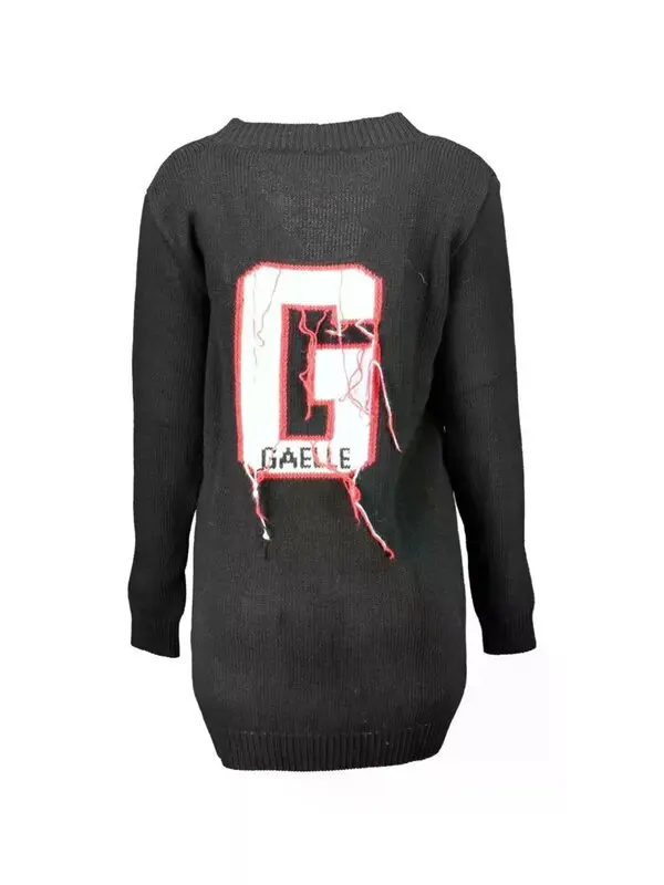 GAELLE PARIS Intarsia Knit Cardigan