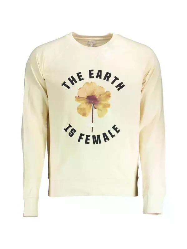 Gant Flower-print Cotton Sweatshirt - Neutrals