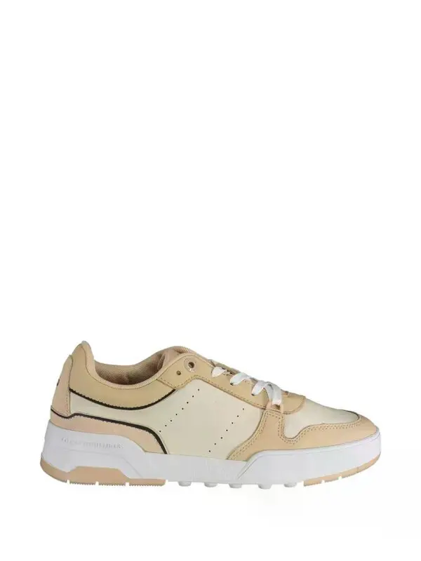 Tommy Hilfiger Panelled Leather Sneakers - Neutrals