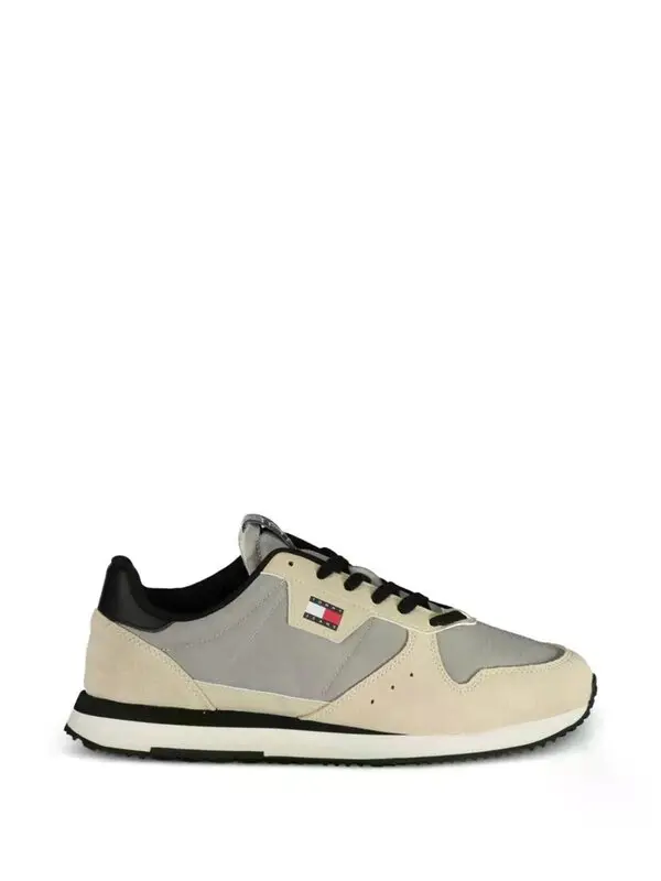 Tommy Hilfiger Panelled Logo-patch Sneakers - Neutrals
