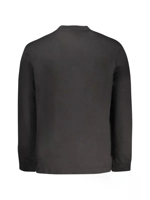 Calvin Klein Long-sleeve Logo-print T-shirt - Black