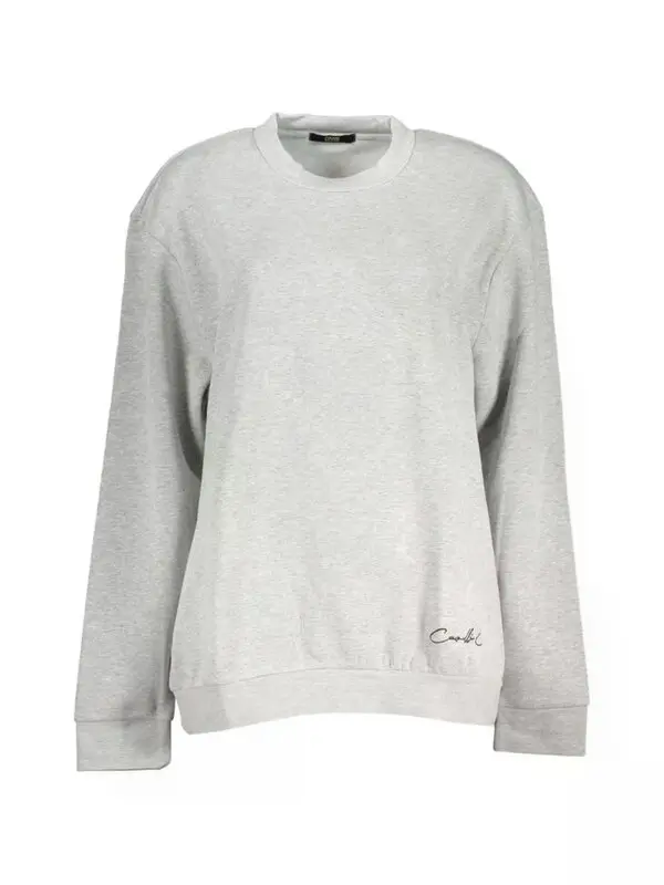 Roberto Cavalli Logo-embroidered Crew-neck Sweatshirt - Grey