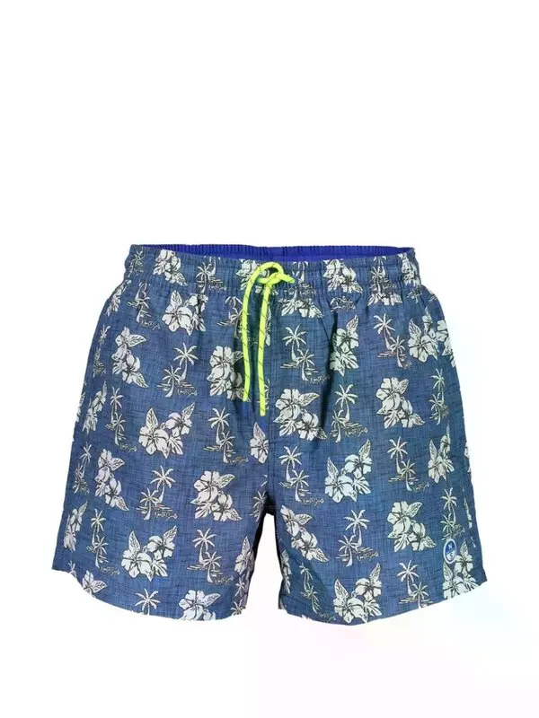 NORTH SAILS Floral-print Swim Shorts - Blue
