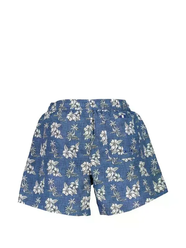NORTH SAILS Floral-print Swim Shorts - Blue