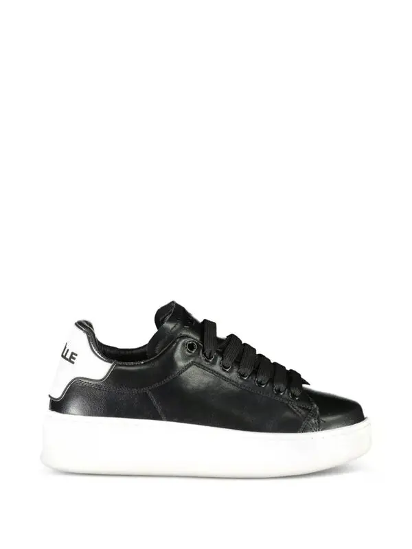GAELLE PARIS Platform Sneakers - Black