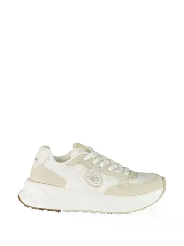 BLAUER. Logo-patch Sneakers - White