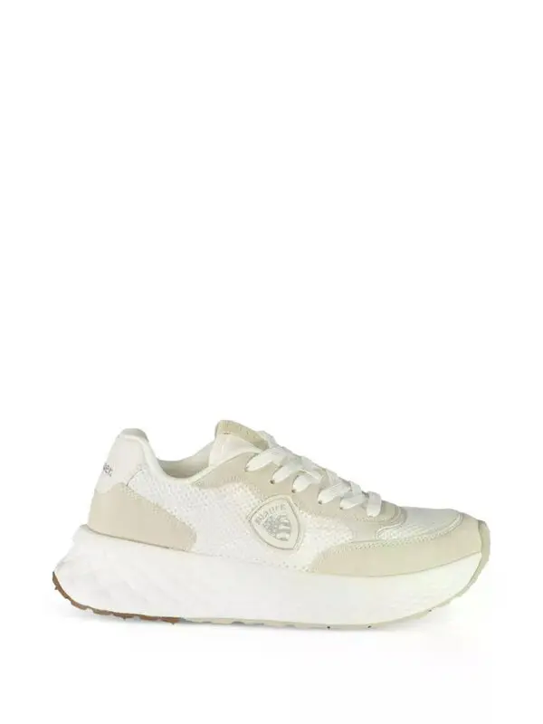BLAUER. Logo-patch Sneakers - White