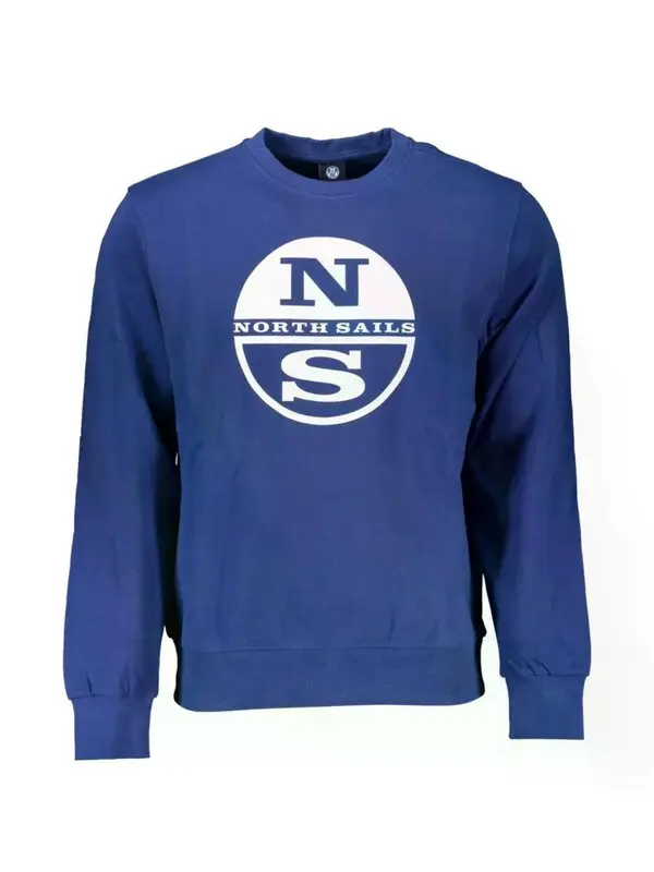 NORTH SAILS Logo-print Crew Neck Sweatshirt - Blue