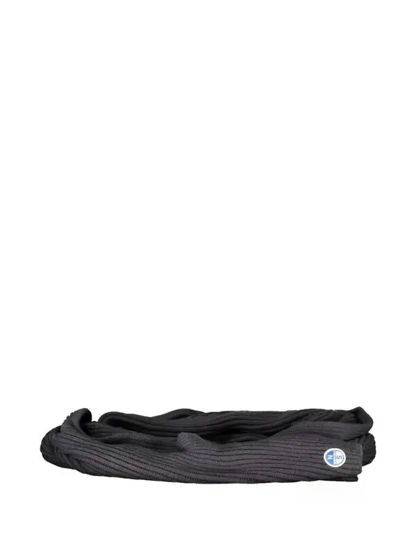 NORTH SAILS Ribbed-knit Logo-patch Scarf
