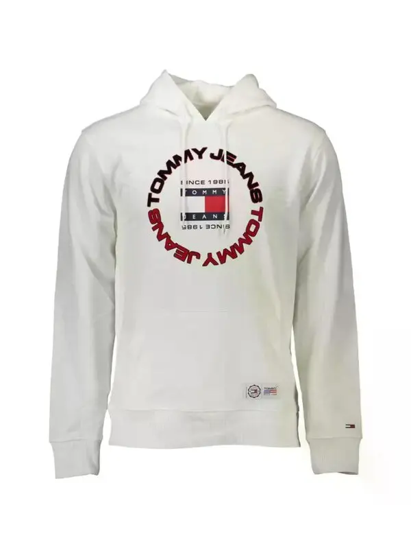 Tommy Hilfiger Logo-detail Cotton Hoodie - White
