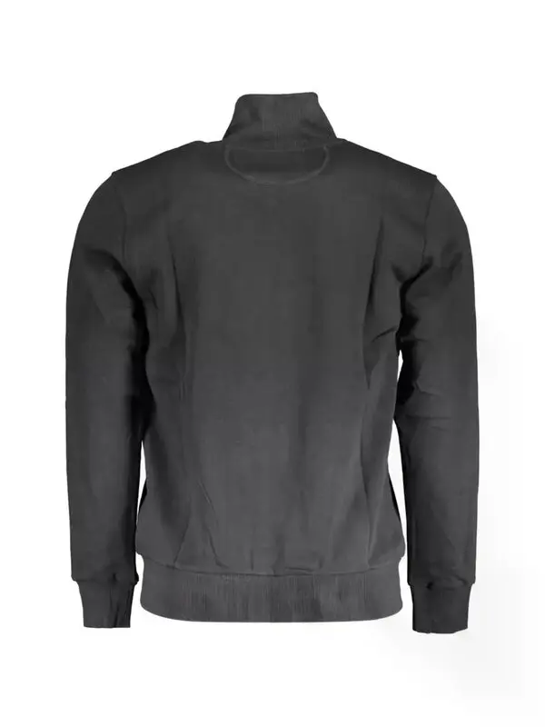 LA MARTINA Logo-embroidered Zip-up Sweatshirt - Black