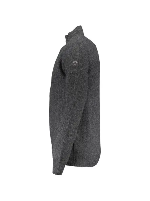 NORTH SAILS Zip-up Wool Cardigan - Grey