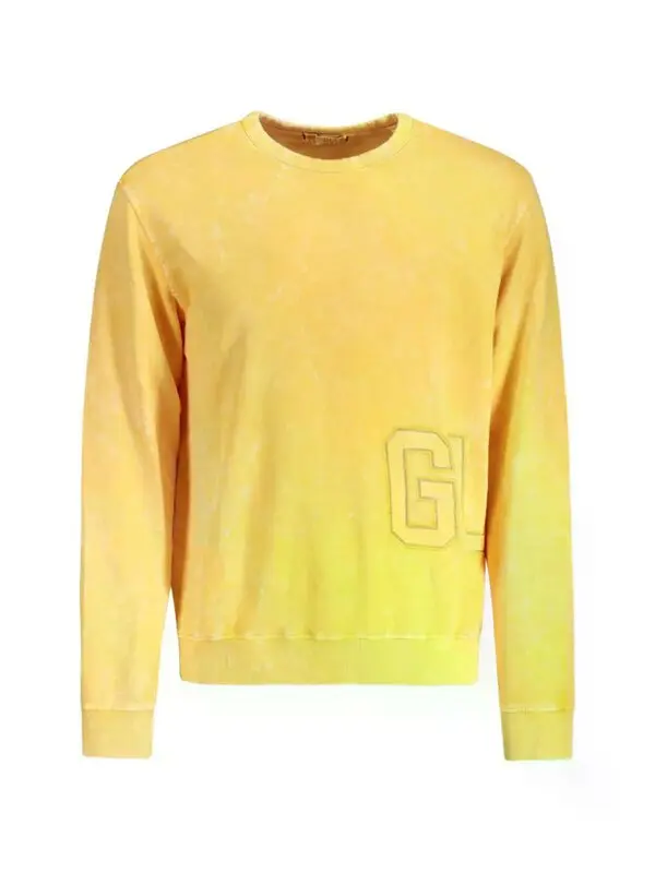 Guess Cotton Crew-neck Sweatshirt - Yellow